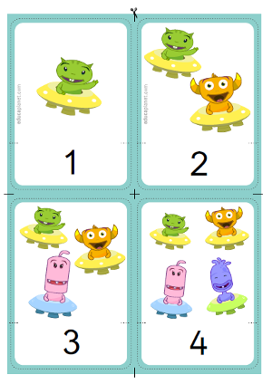 Gratis descarga cartas de números preescolar matemáticas EDUCAPLANET APPS