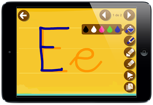 Escribir letras del abecedario app niños EDUCAPLANET APPS