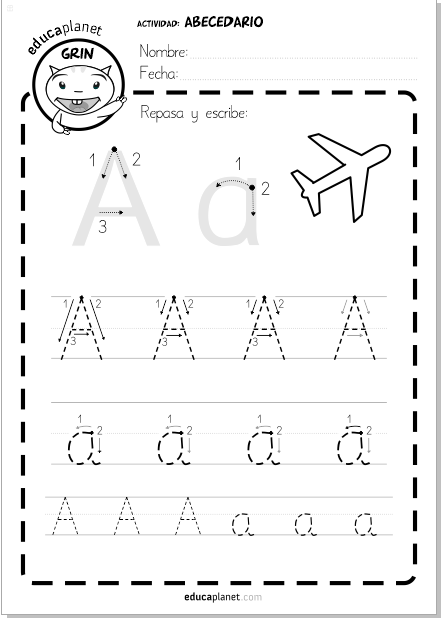 aprender a leer abecedario fichas letras alfabeto lectoescritura ...
