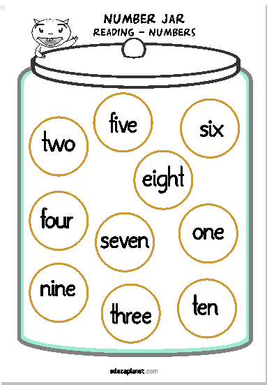 GRATIS ficha numeros empareja tarro galletas Infantil EDUCAPLANET APPS