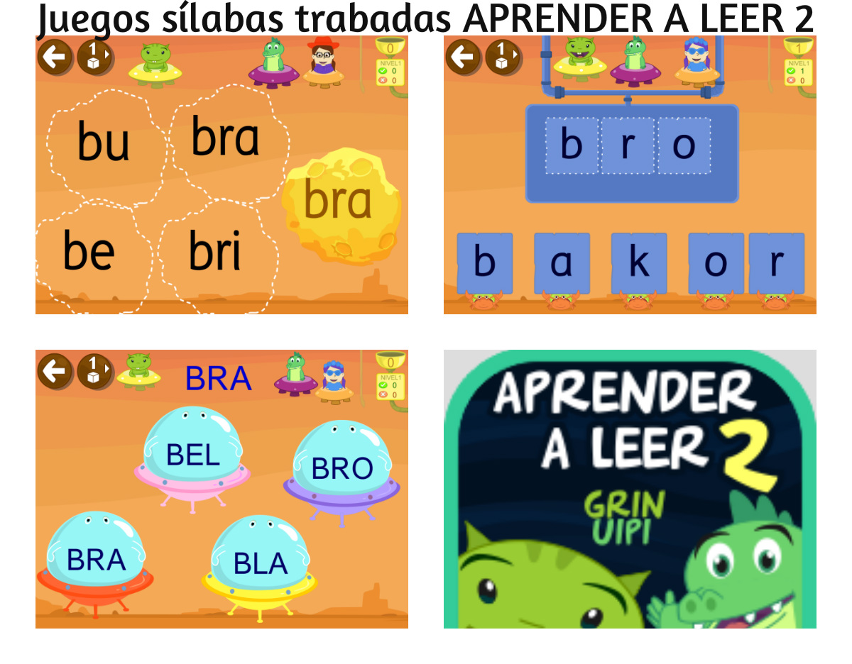 SILABAS INVERSAS Y SILABAS TRABADAS JUEGOS EDUCAPLANET APPS